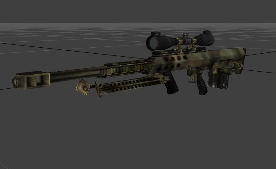 M95 Sniper Customized with Dual sights Mod for Battlefield 2 | BF2 Mods