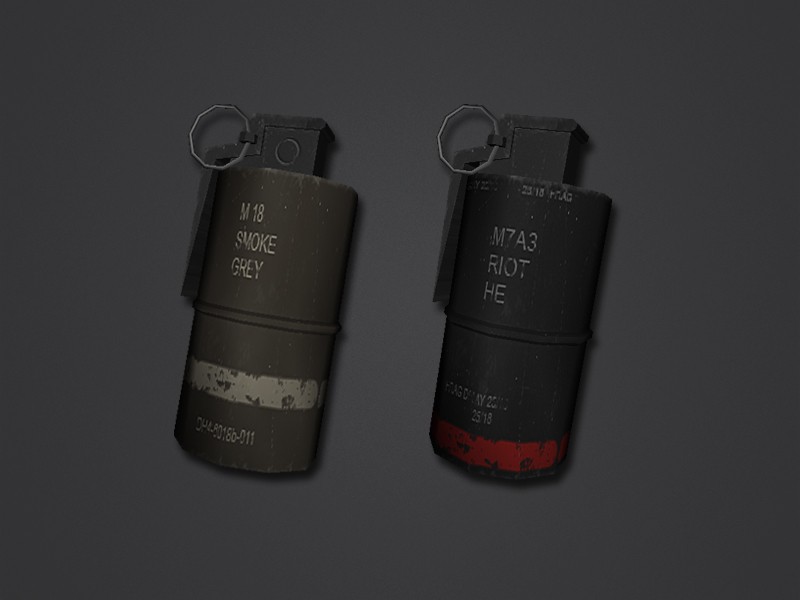 Smoke & HE Grenades ReTexture Mod for Counter-Strike 1.6 | CS1.6 Mods