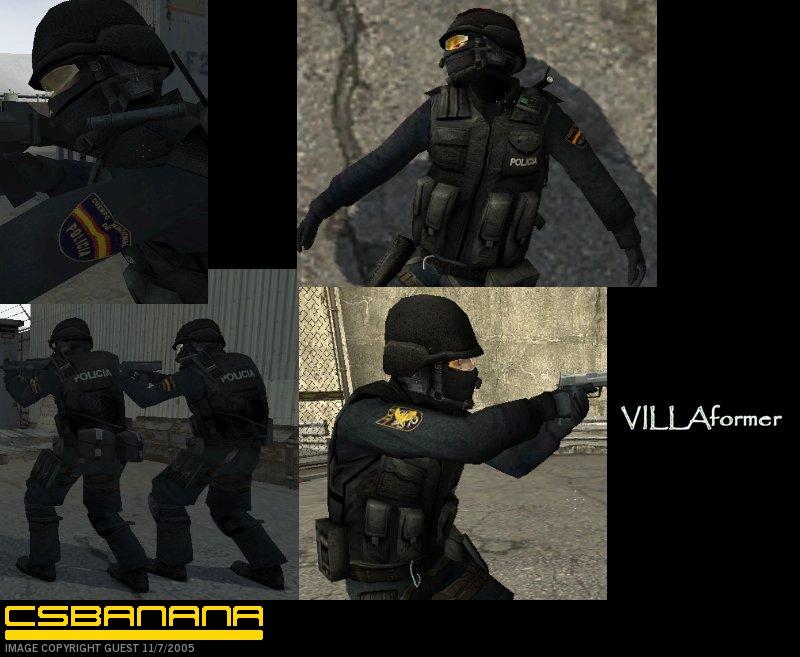 Spanish Police - Black - autentic geo Mod for Counter-Strike: Source ...