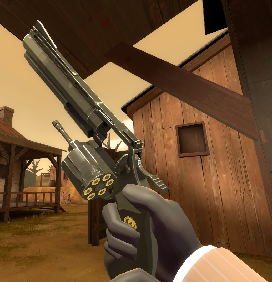 Black and gold revolver Mod for Team Fortress 2 | TF2 Mods
