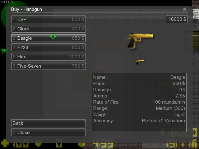 GOLD Deagle Mod for CS2D | CS2D Mods