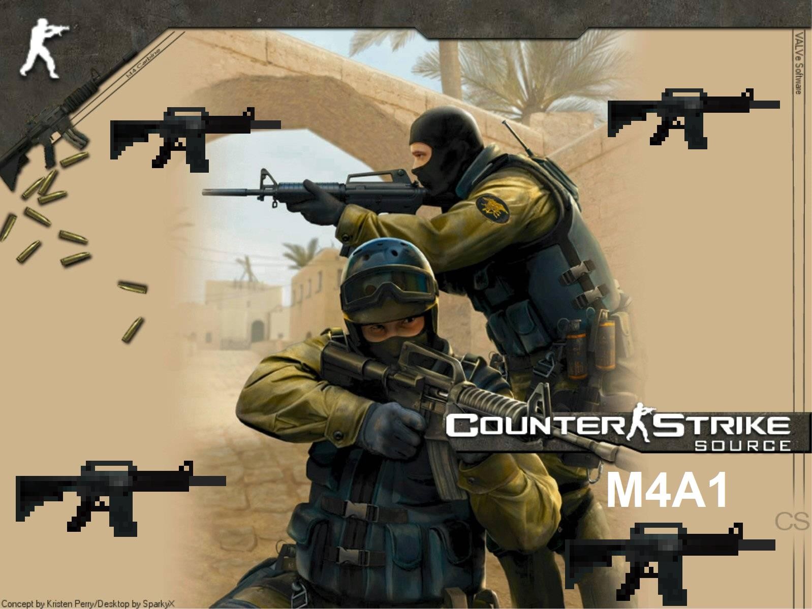 CS:S M4A1 For CS2D [CS2D] [Mods]