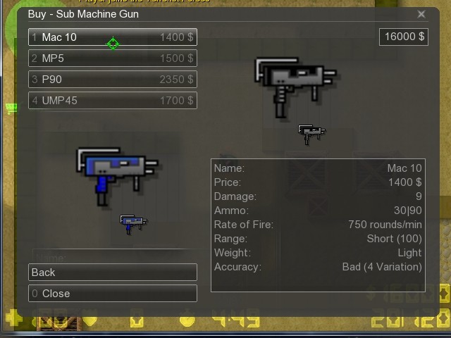 BB MAC10 [CS2D] [Mods]