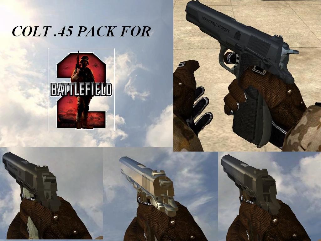 Colt .45 Pack Mod for Battlefield 2 | BF2 Mods