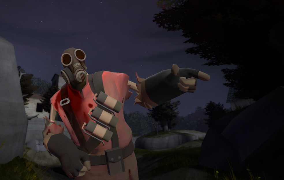 No Pyro Zombie Skull [Team Fortress 2] [Mods]