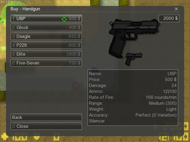 FN FNP-45 Mod for CS2D | CS2D Mods