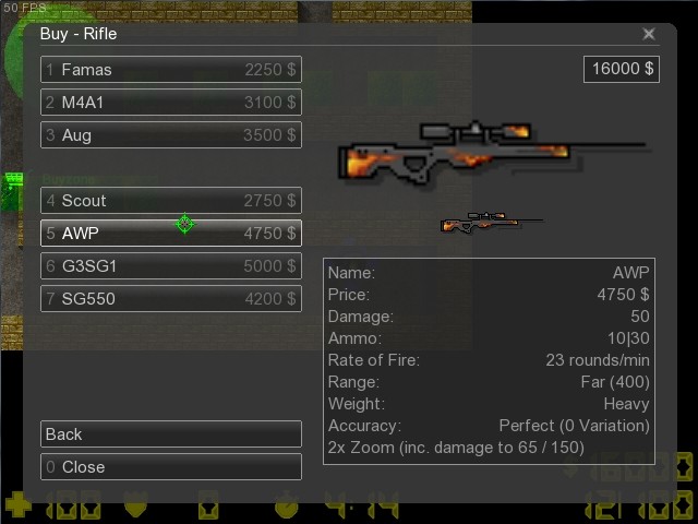 fire awp [CS2D] [Mods]