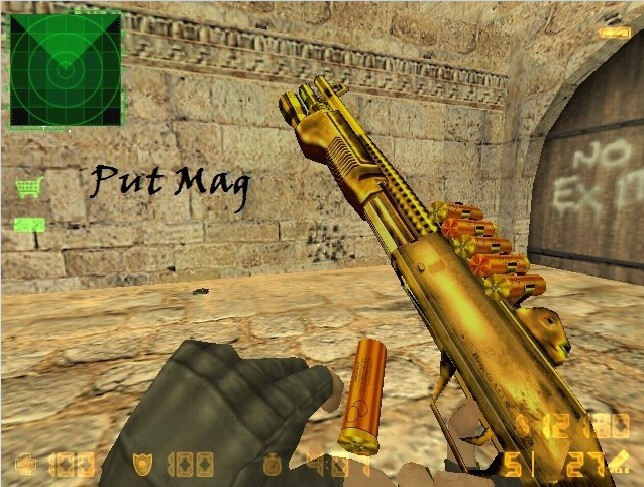 Gold M1017 Mod for Counter-Strike 1.6 | CS1.6 Mods
