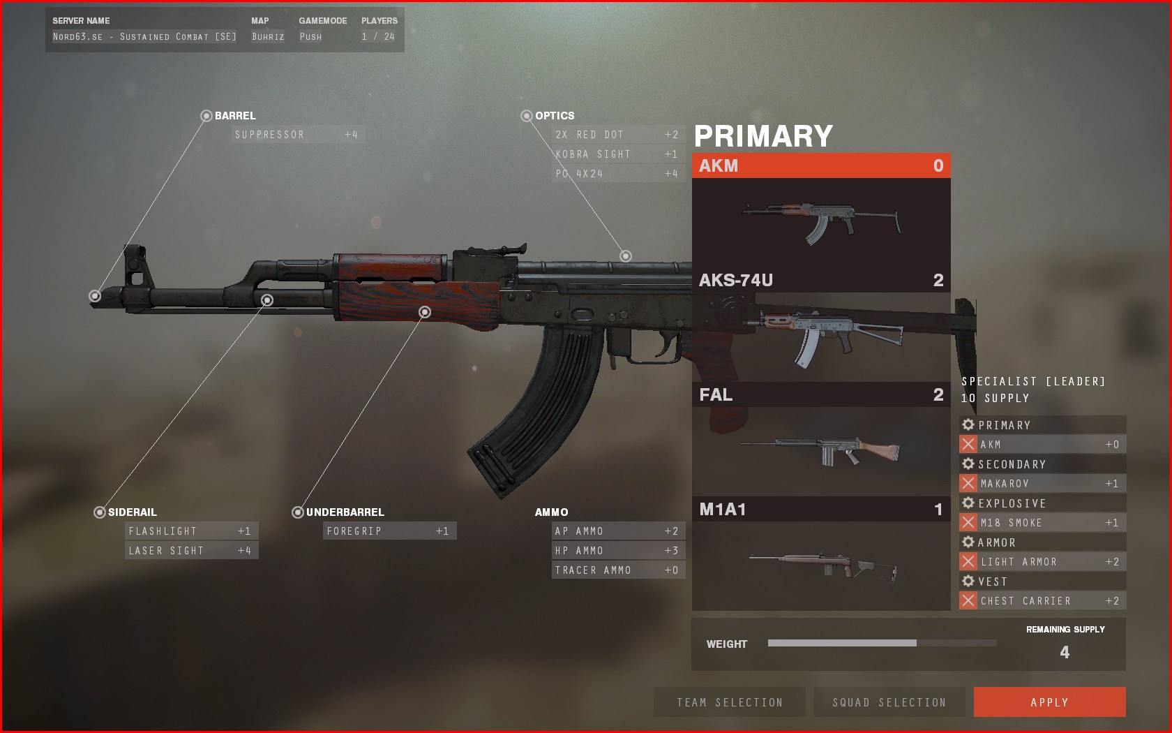Red & Blue AK Laminate Mod for Insurgency | Insurgency Mods