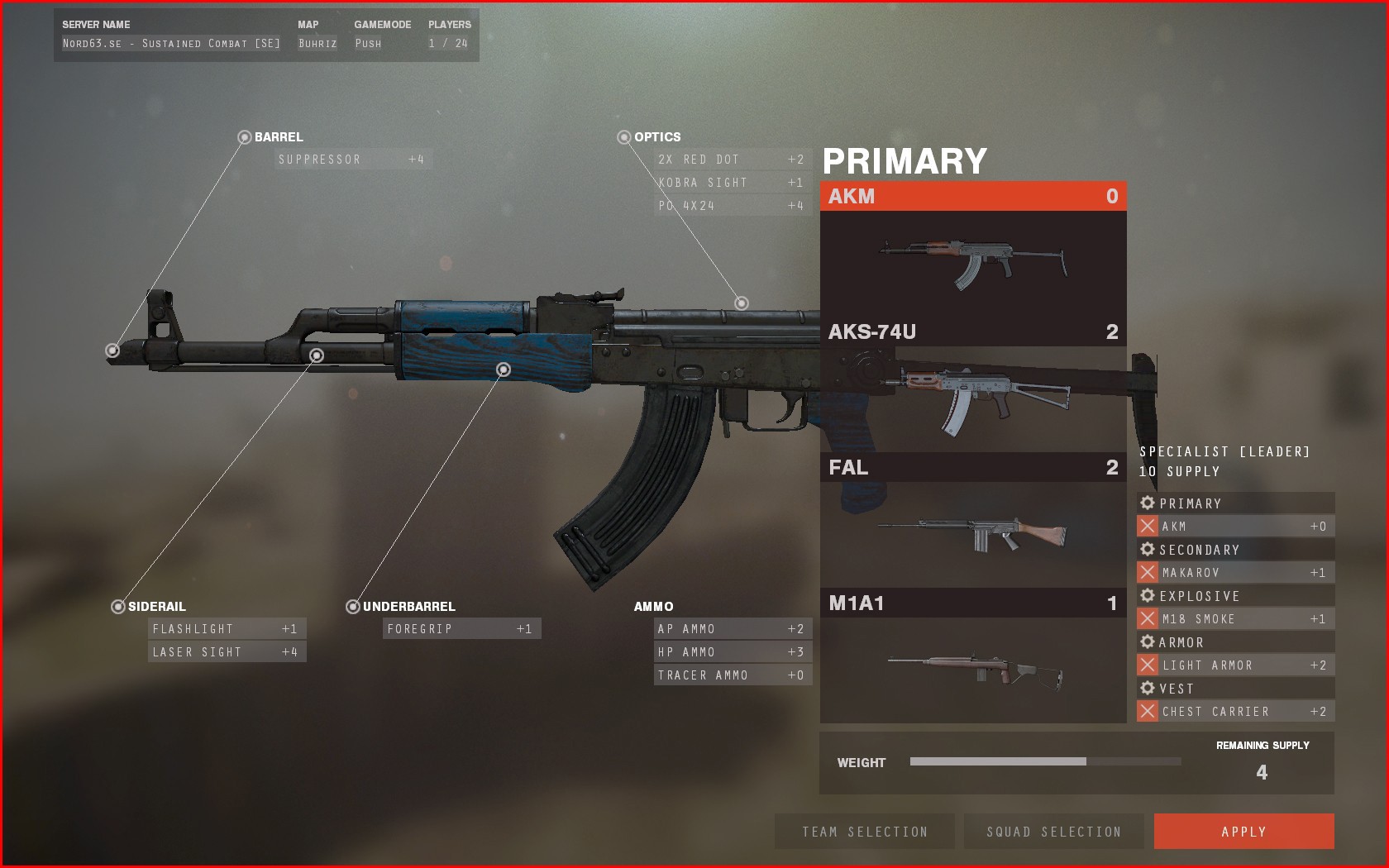 Red & Blue AK Laminate Mod for Insurgency | Insurgency Mods