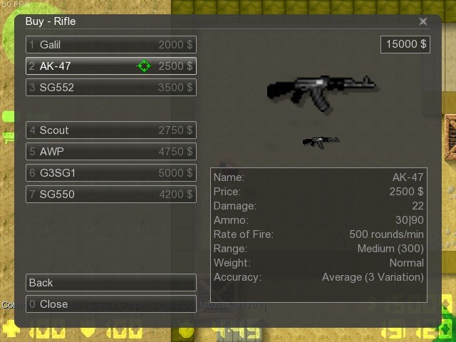 AK-47 BLACK! [CS2D] [Mods]