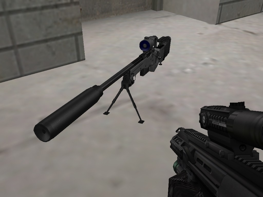 Silenced AWP with AN4 Nightvision scope and laser Mod for Counter ...