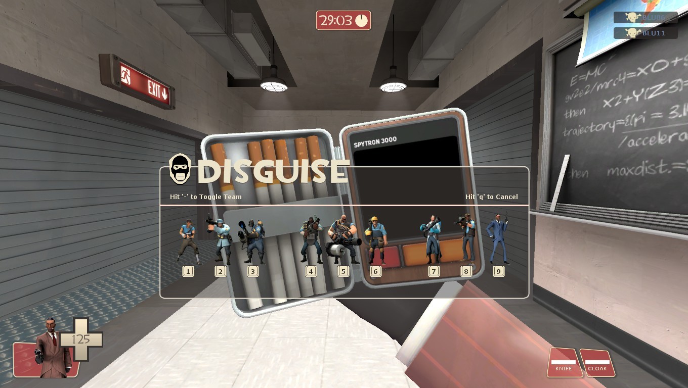 Maskless Spy Portraits Mod for Team Fortress 2 | TF2 Mods