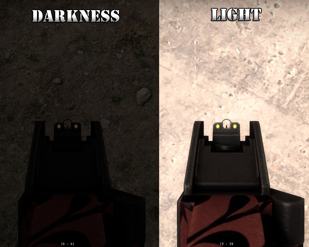 UMP45 Khohloma (red) [Insurgency] [Mods]