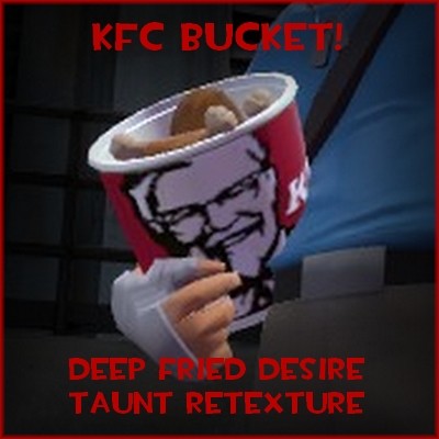 KFC Bucket for Scout DFD Taunt Mod for Team Fortress 2 | TF2 Mods