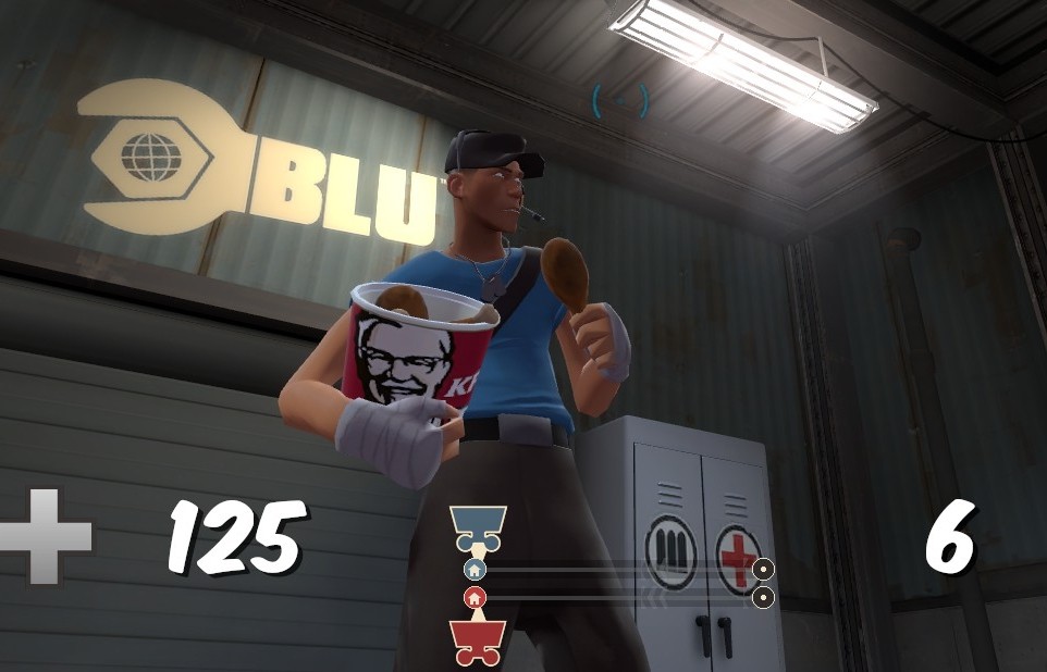 KFC Bucket for Scout DFD Taunt Mod for Team Fortress 2 | TF2 Mods