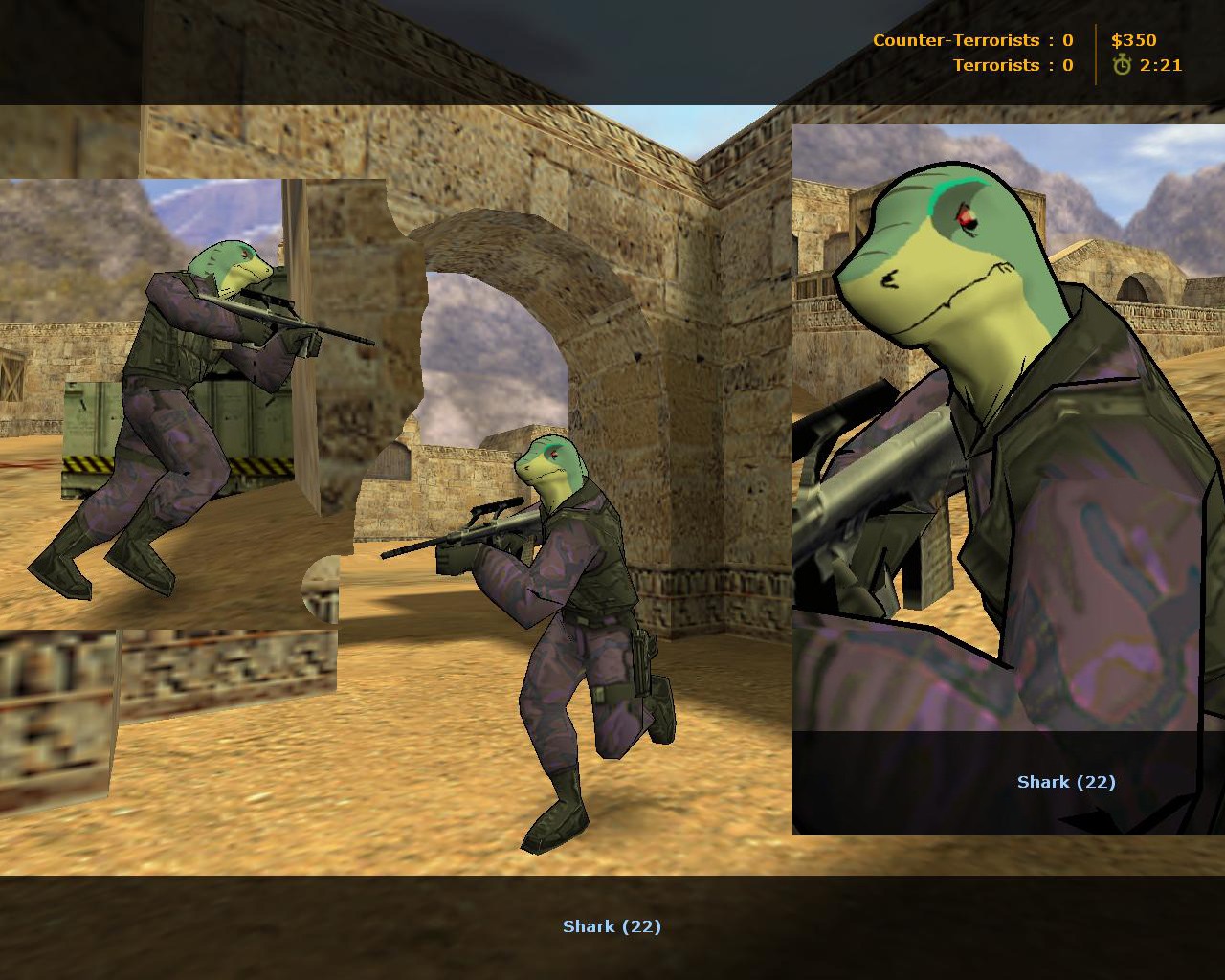 Lizards VS Sharks Mod for Counter-Strike 1.6 | CS1.6 Mods