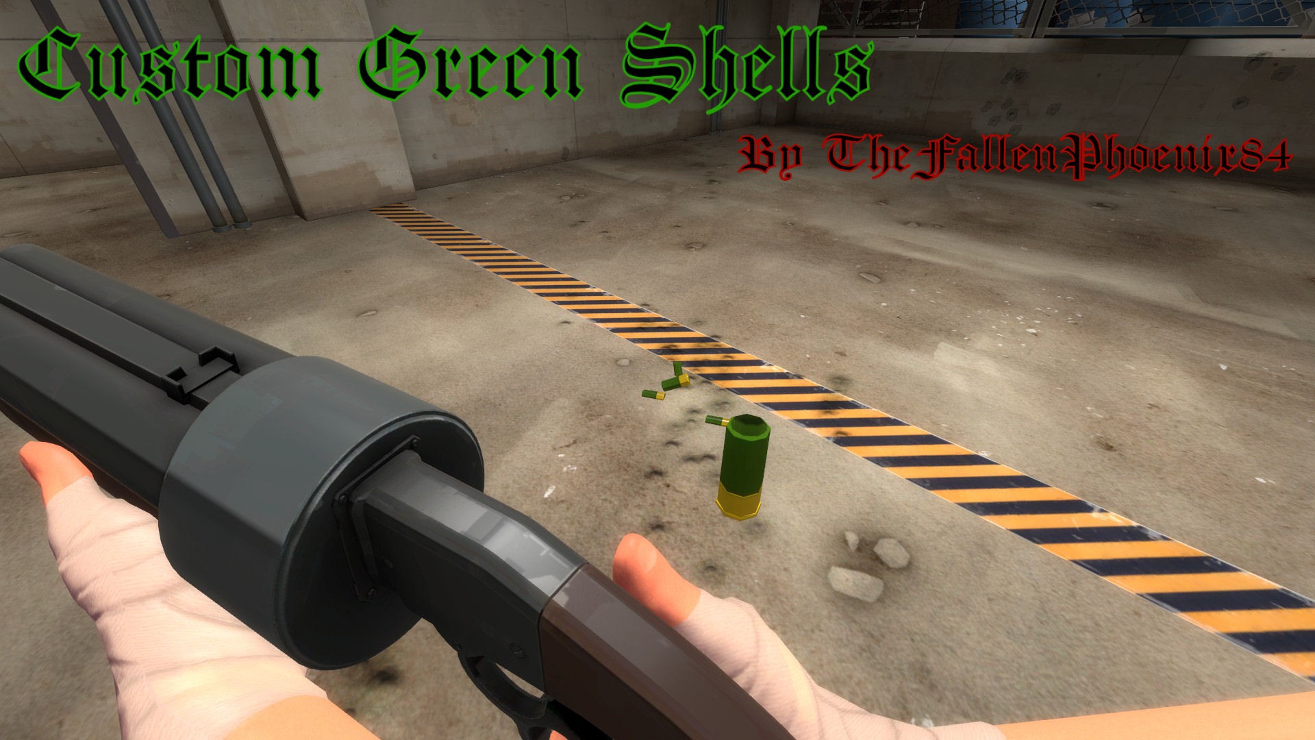 Green and golden Shotgun Shells Mod for Team Fortress 2 | TF2 Mods