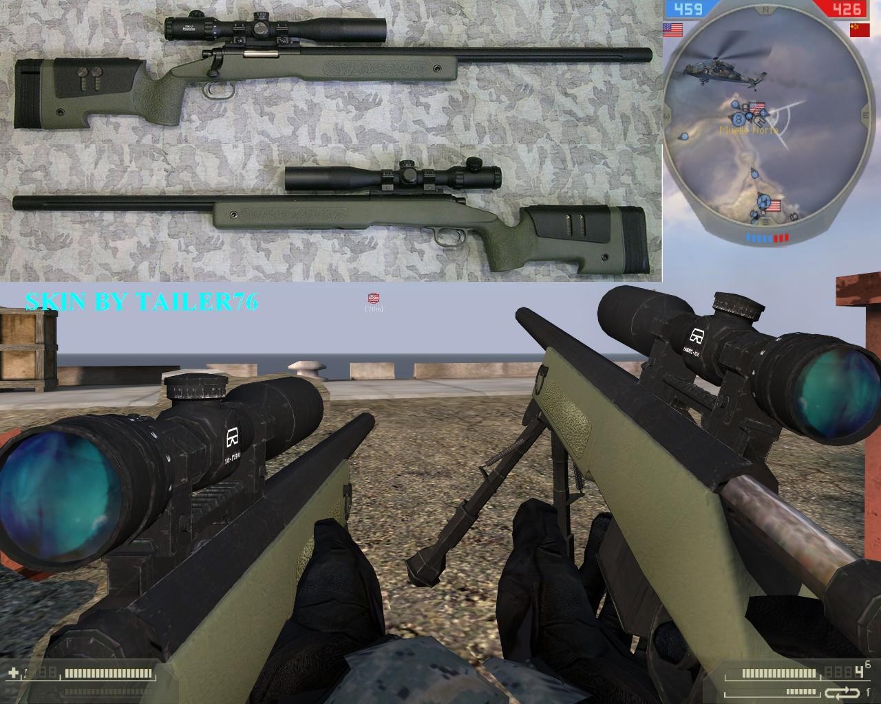M40a3 Sniper Rifle Pack Mod for Battlefield 2 | BF2 Mods