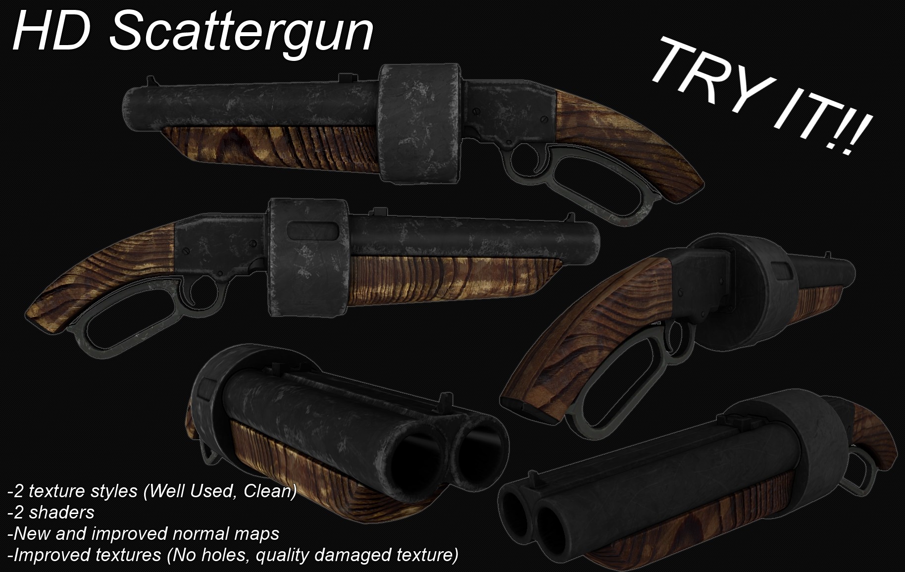 HD Scattergun (Updated) Mod for Team Fortress 2 | TF2 Mods
