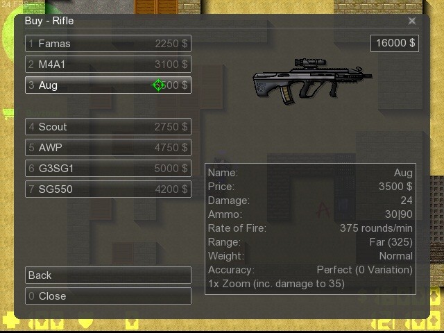 Steyr AUG A3 [CS2D] [Mods]