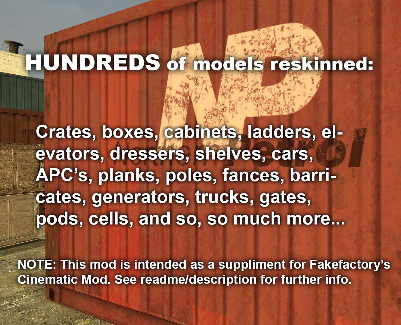 MASSIVE props HD overhaul Mod for Half-Life 2 | HL2 Mods