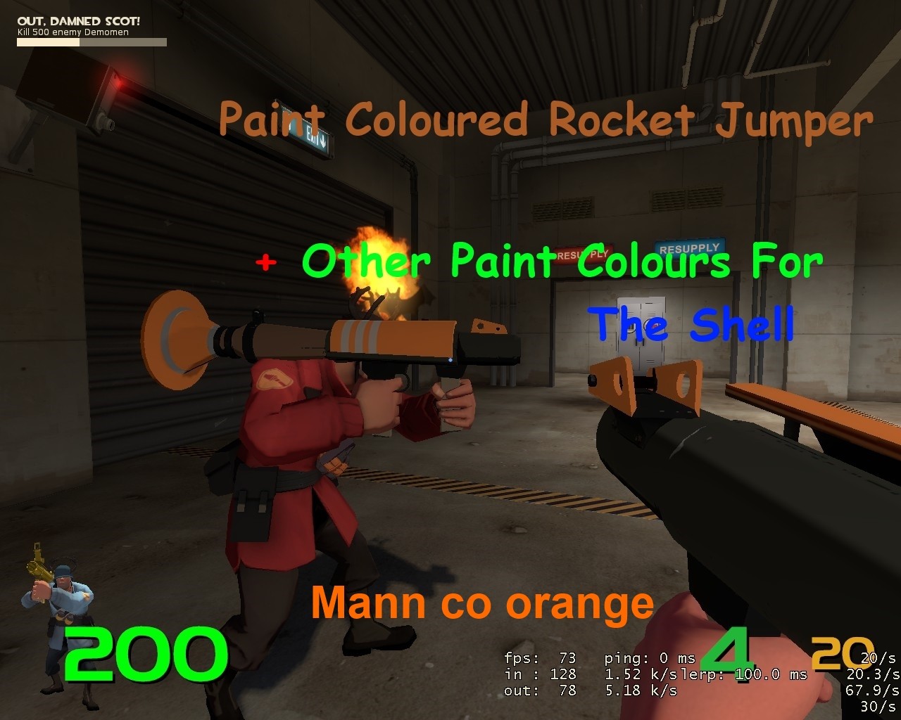 TF2 Paint Coloured Rocket Jumper w/ other colours Mod for Team Fortress ...