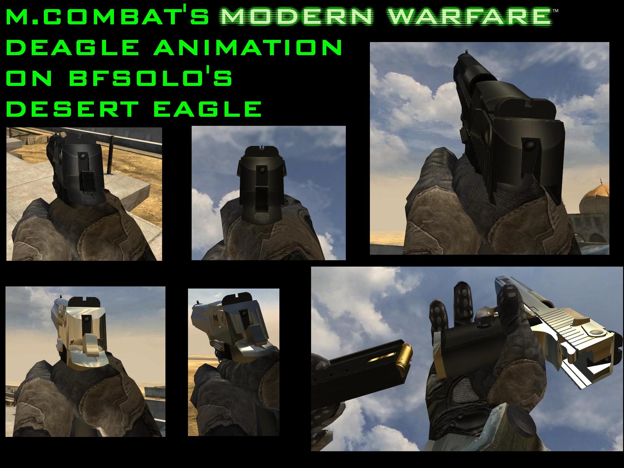 Desert Eagle Standard & Chrome Mod for Battlefield 2 | BF2 Mods