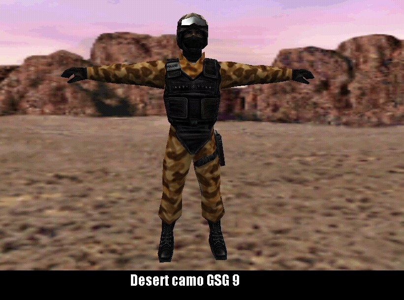 Desert camo GSG 9 Mod for Counter-Strike 1.6 | CS1.6 Mods