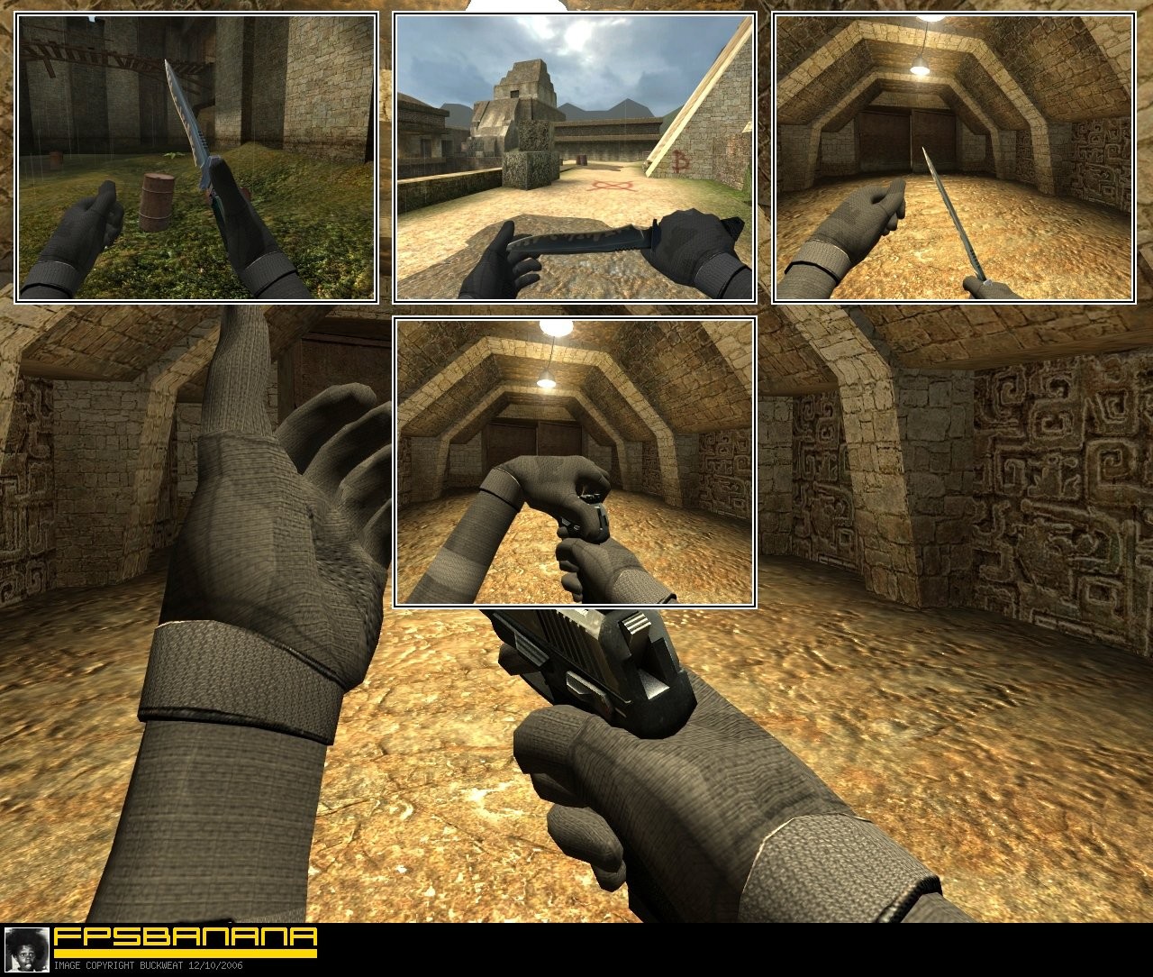 Black textured gloves Mod for Counter-Strike: Source | CS:S Mods