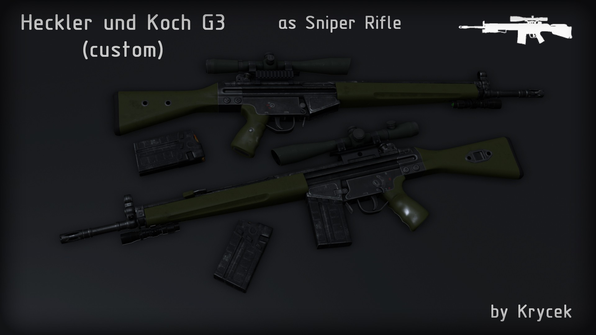 H&K G3 custom Mod for Left 4 Dead 2 | L4D2 Mods