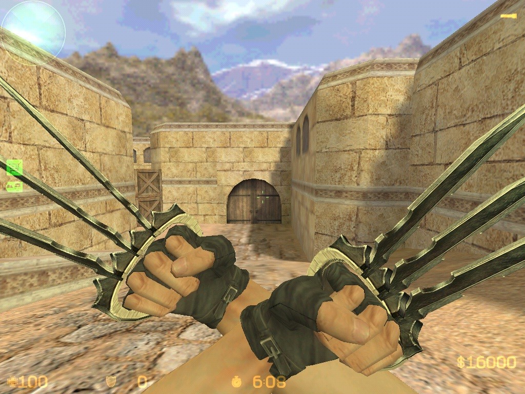 Wolverine Claws RESKIN Mod for Counter-Strike 1.6 | CS1.6 Mods