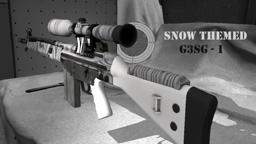 Snow Themed G3SG-1 Mod for Counter-Strike: Global Offensive | CS:GO Mods