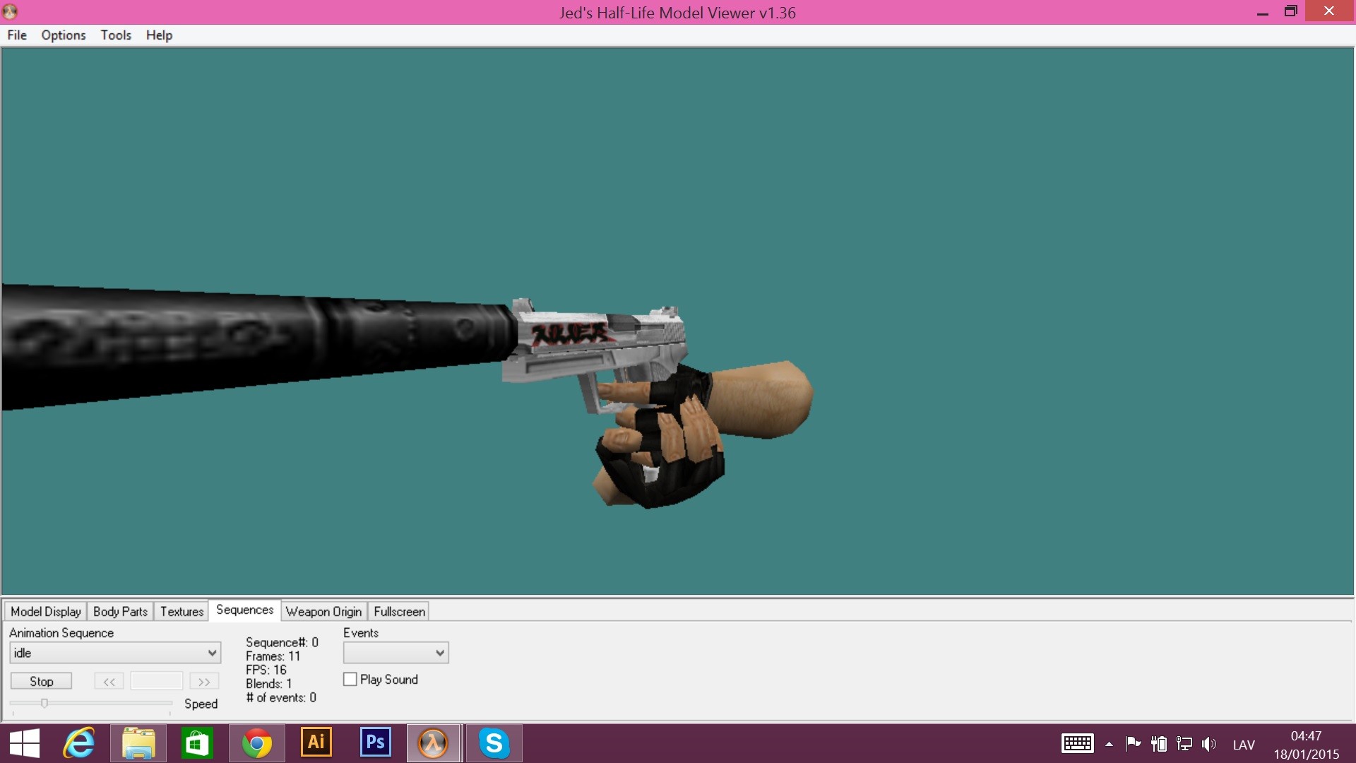 White USP recolor [Counter-Strike 1.6] [Mods]