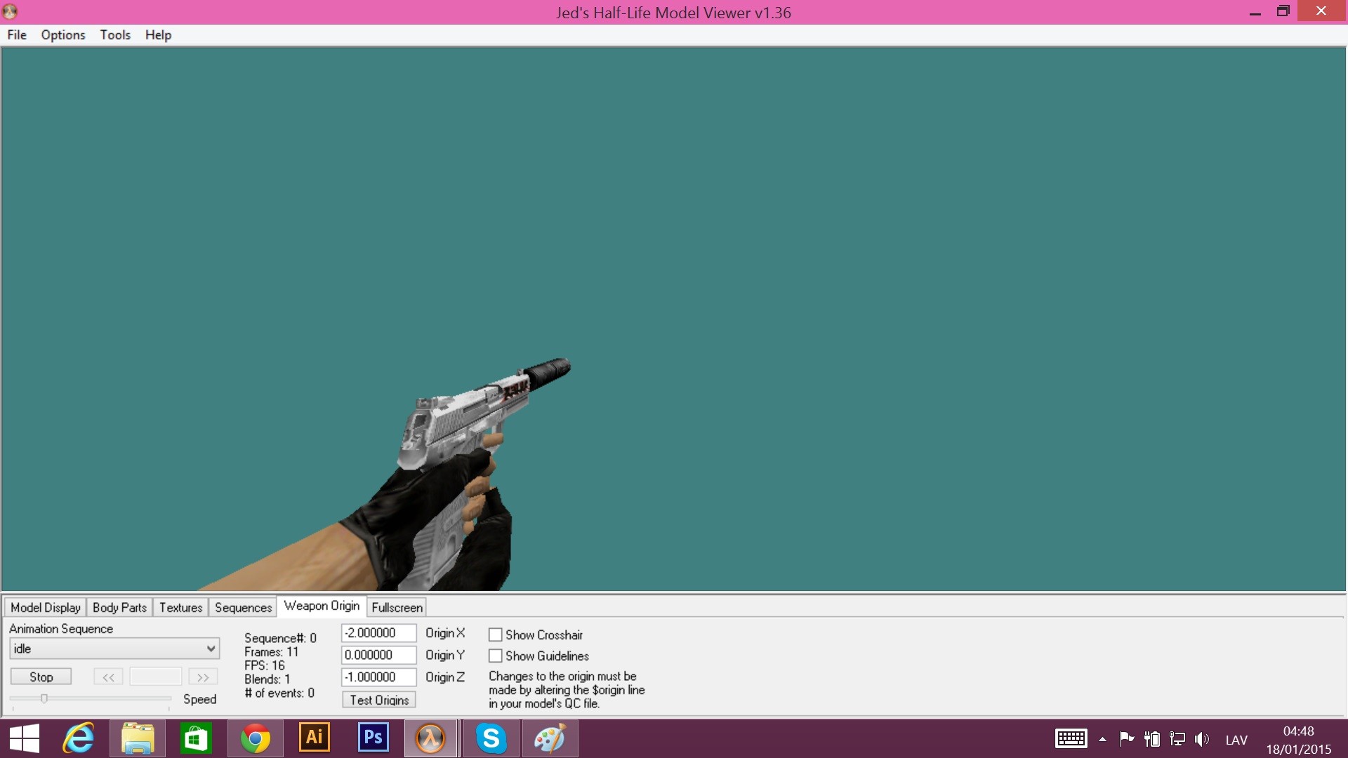 White USP recolor [Counter-Strike 1.6] [Mods]