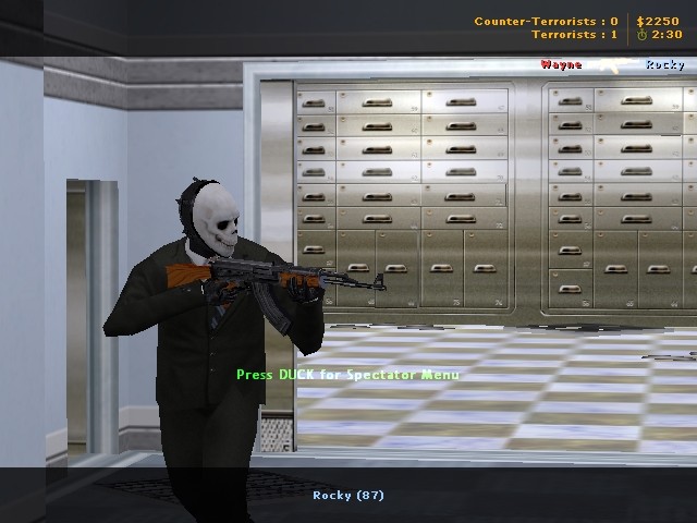 The Bank Robber in Skull Mask Mod for Counter-Strike 1.6 | CS1.6 Mods