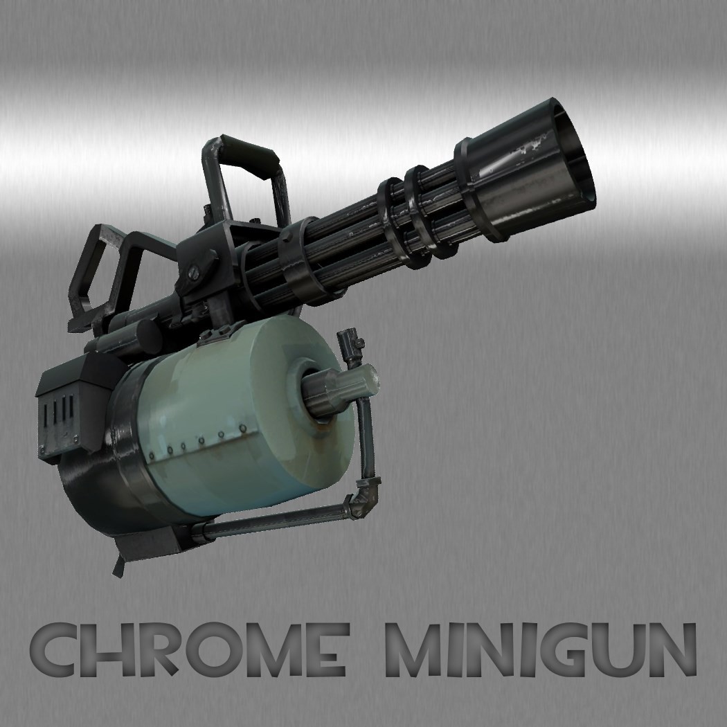 Chrome Minigun Mod for Team Fortress 2 | TF2 Mods