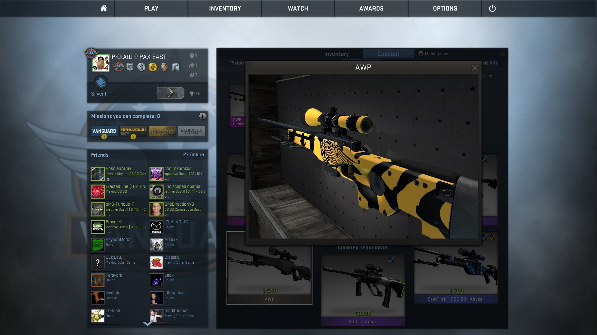 AWP - Eye of the Tiger Mod for Counter-Strike: Global Offensive | CS:GO ...