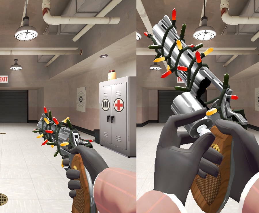 Silver Festive-themed Revolver [Team Fortress 2] [Mods]