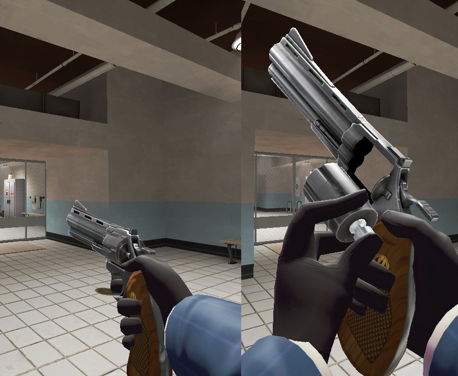 Silver Festive-themed Revolver [Team Fortress 2] [Mods]