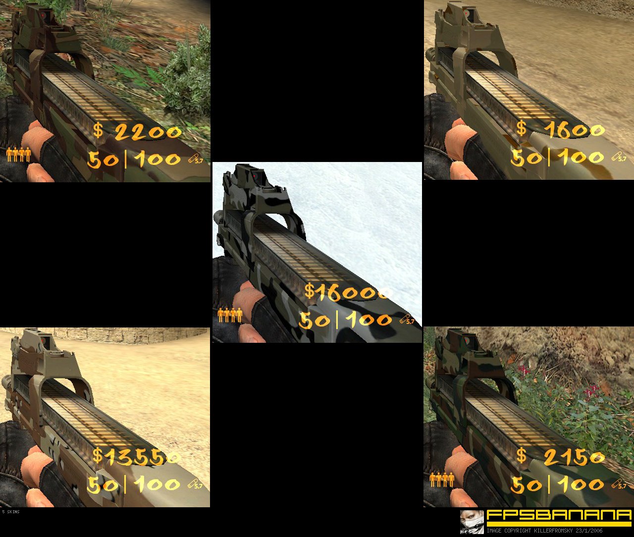 KFS' Camo P90 Pack [Counter-Strike: Source] [Mods]