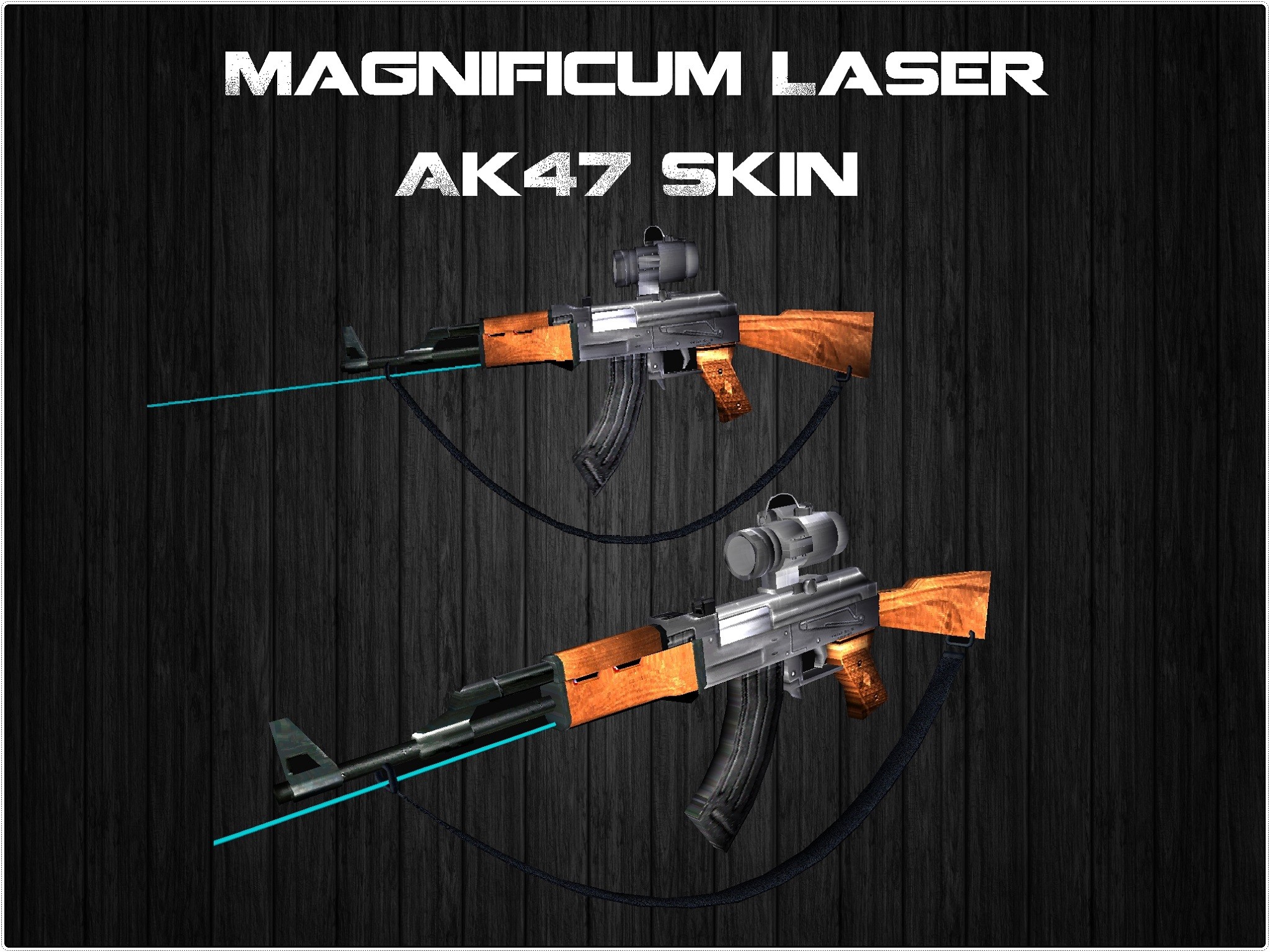 Magnificum Laser Ak47 model Mod for Counter-Strike 1.6 | CS1.6 Mods