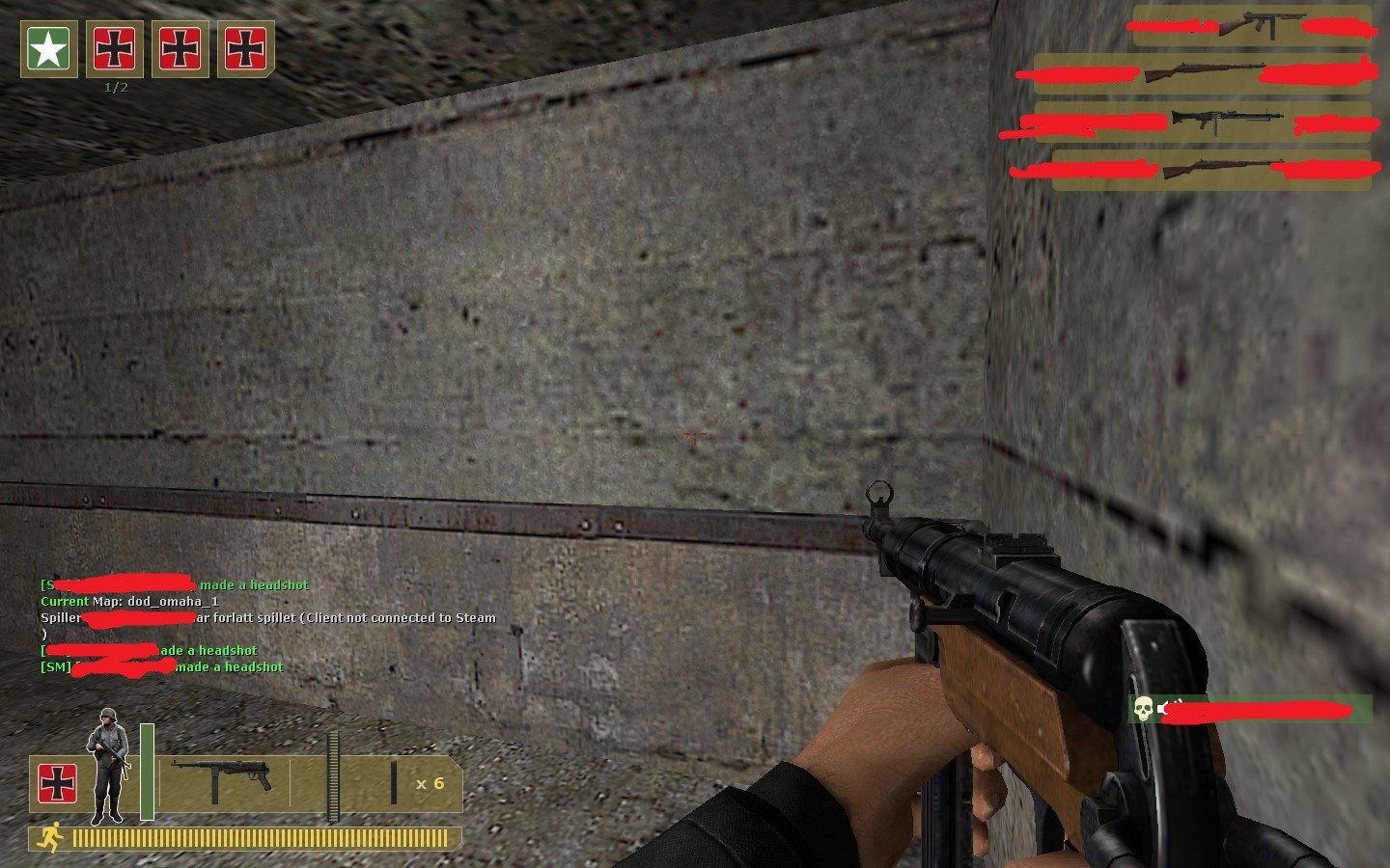 MP-40 with wood stock + sound [Day of Defeat: Source] [Mods]