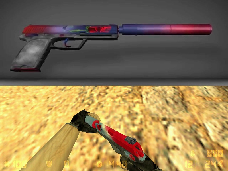 USP | Red rose Mod for Counter-Strike 1.6 | CS1.6 Mods