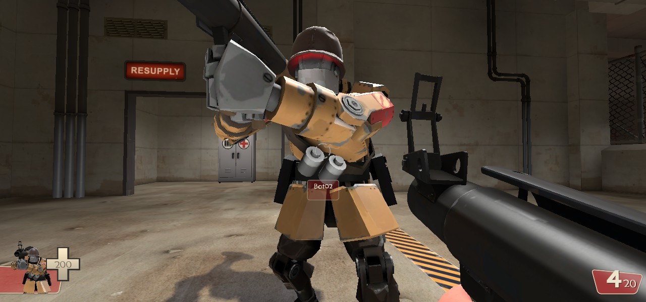 Beta Soldier-styled Robo-Soldier Mod for Team Fortress 2 | TF2 Mods