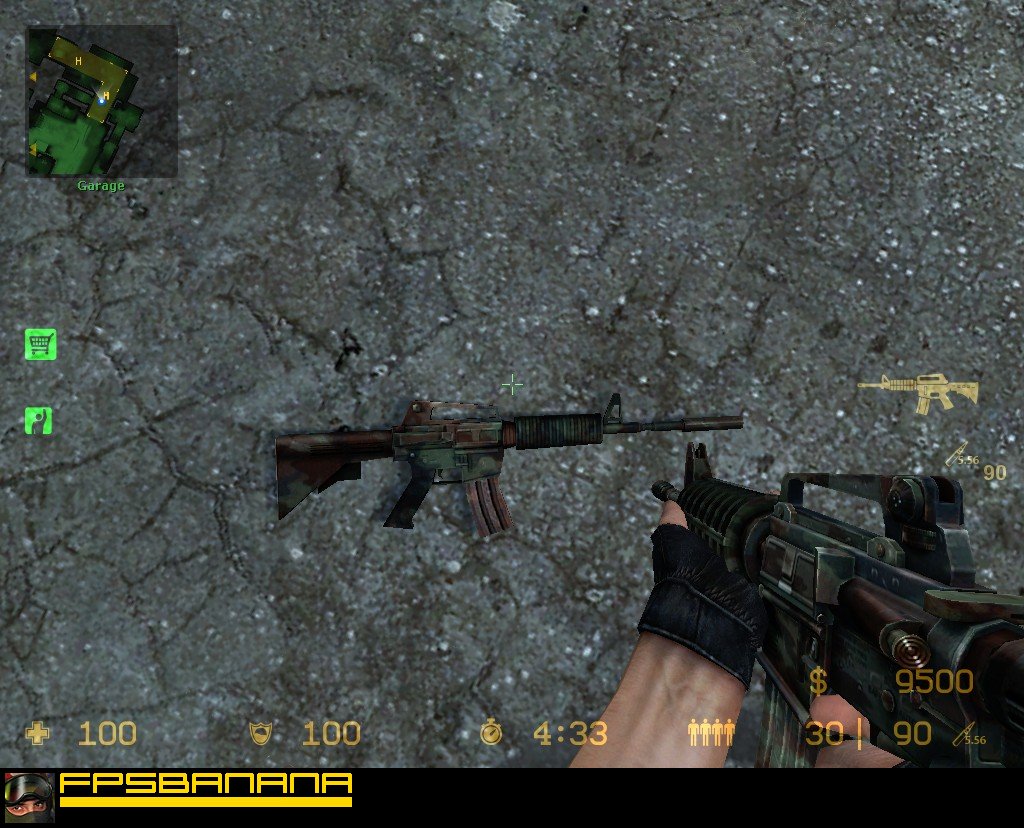 Camo M4a1 original anim [Counter-Strike: Source] [Mods]