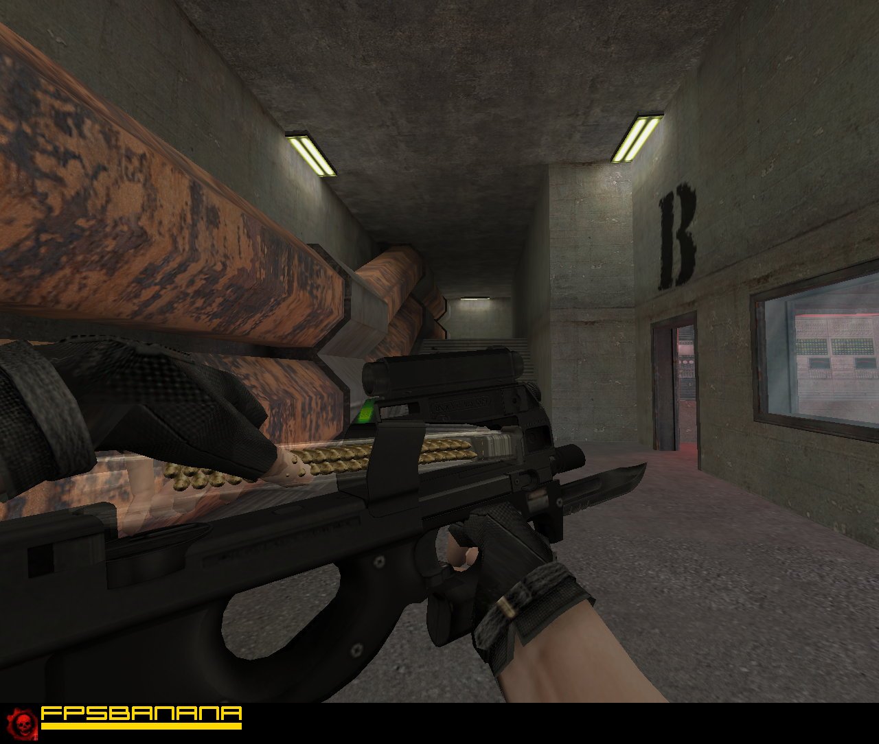 DarkElfa Wooden P90 MK II [Counter-Strike: Condition Zero] [Mods]