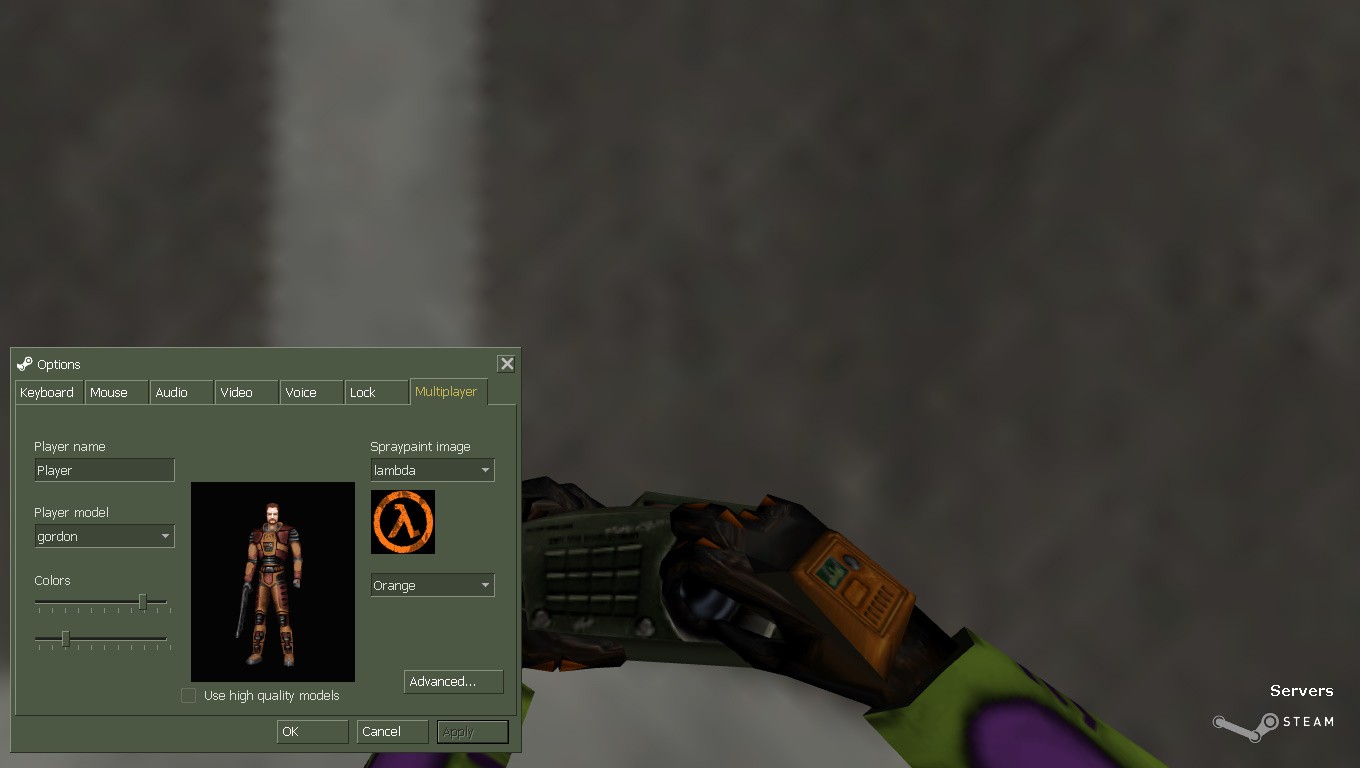 In-Game Sleeve Color Change Skin Mod for Half-Life | HL Mods