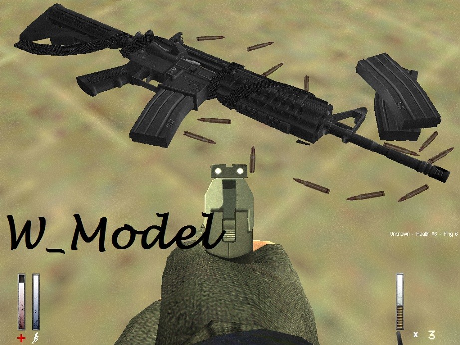 Lama feat. Furious & Brain - Slinged RIS M4 Mod for Cry of Fear | CoF Mods