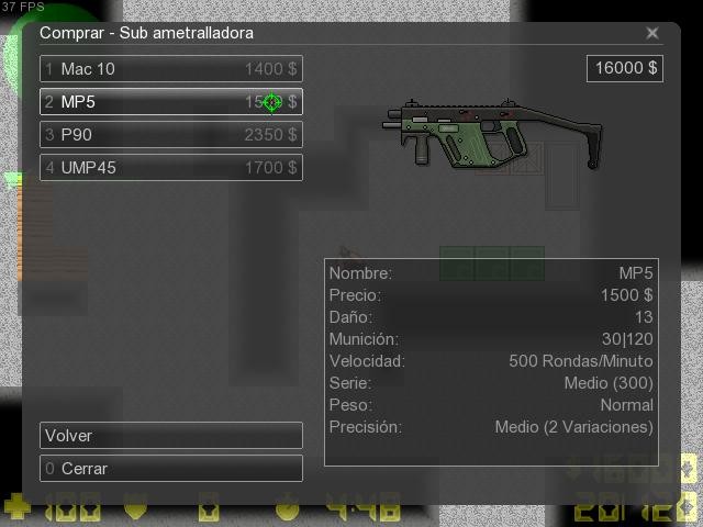 TDI Vector Green Mod for CS2D | CS2D Mods